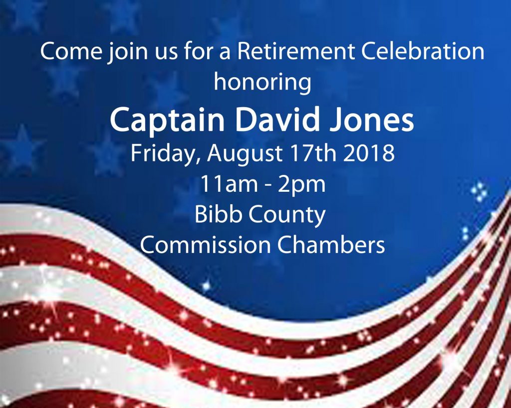 Congratulations on your Retirement Captain David Jones! | The Bibb Voice
