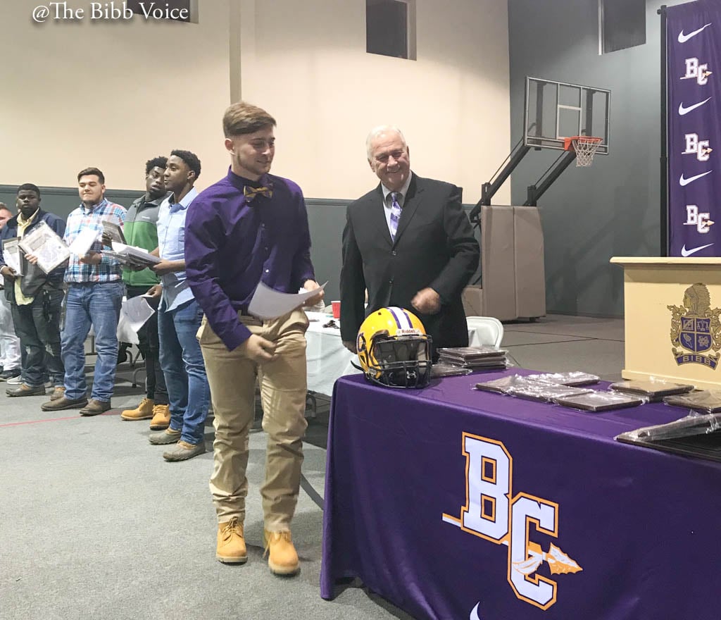 BCHS Football Recognizes Athletes | The Bibb Voice